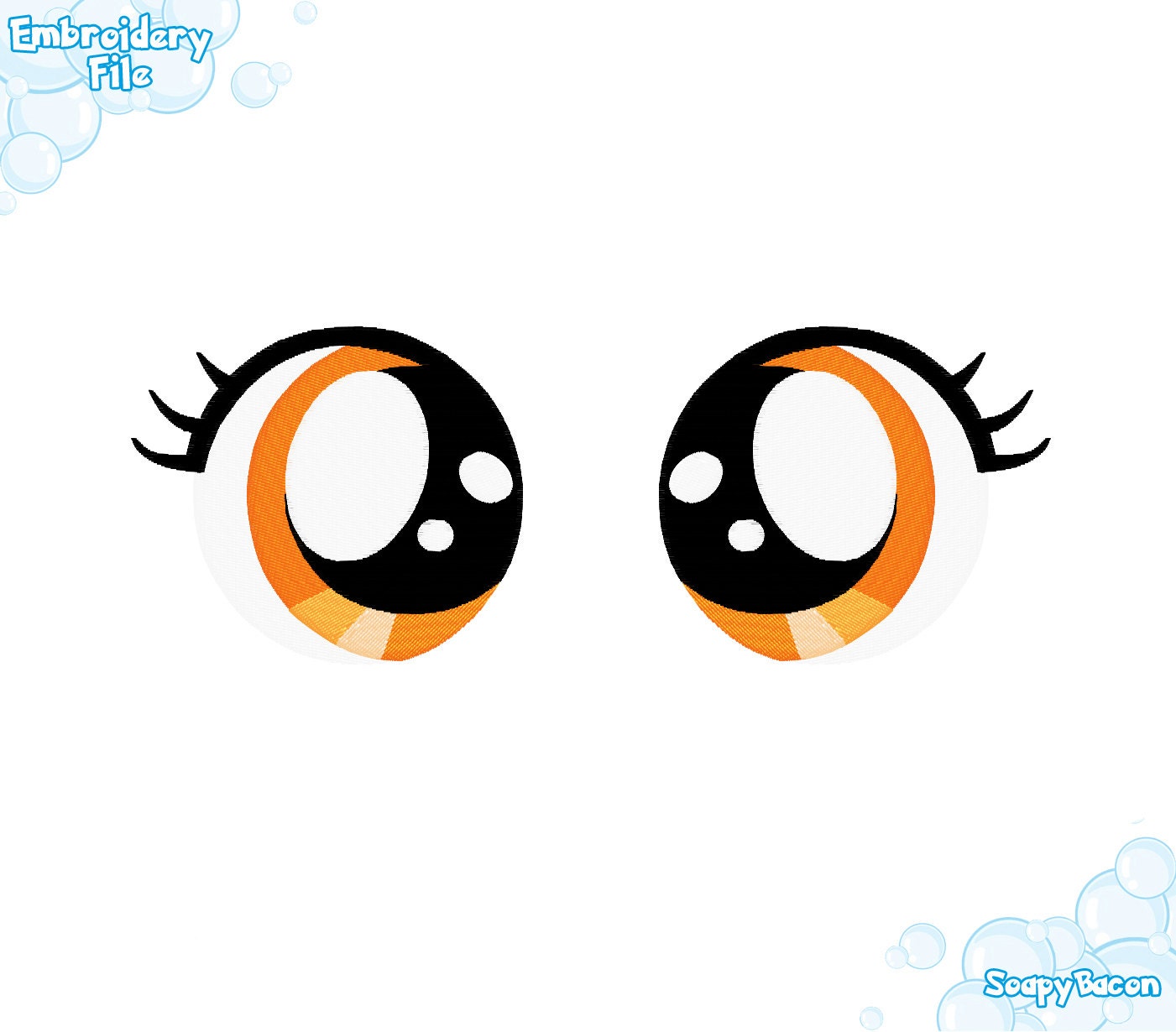 EMBROIDERY FILES: Filly Eyes V4 Embroidery Machine Design - Etsy