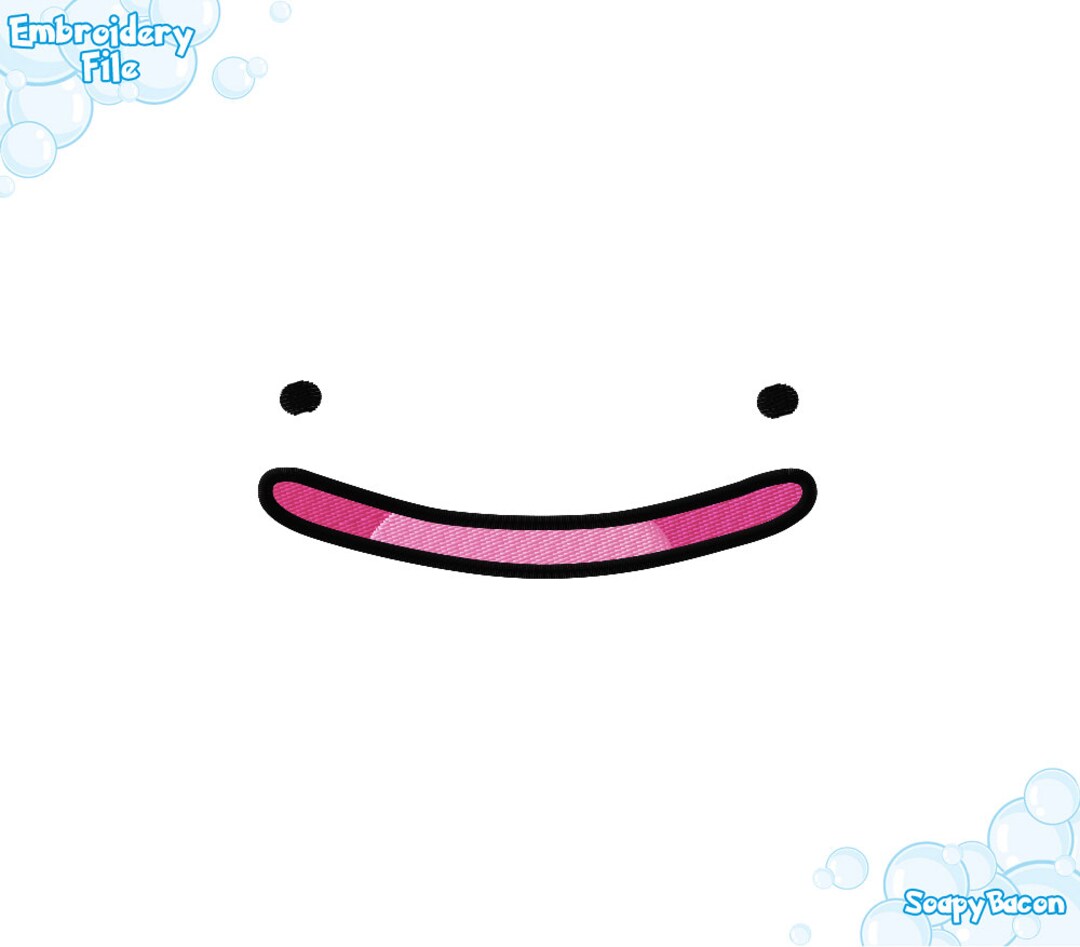 EMBROIDERY FILES: Ditto Face Pokemon Embroidery Machine - Etsy Australia