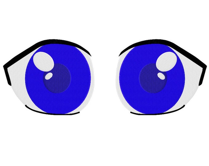 PES FILES: Anime Eyes V2 Embroidery Machine Design - Etsy