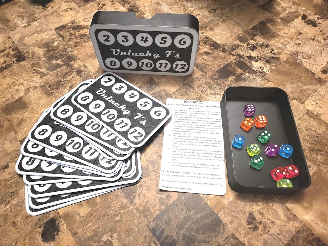 Unlucky 7's Dice Game - Etsy