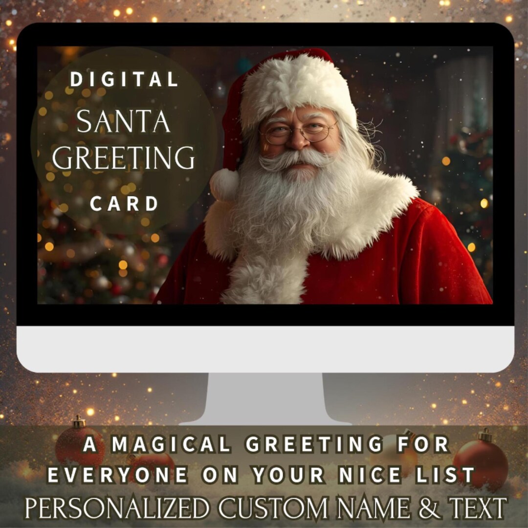Personalized Holiday Greeting | Digital Christmas Card | Custom Video ...