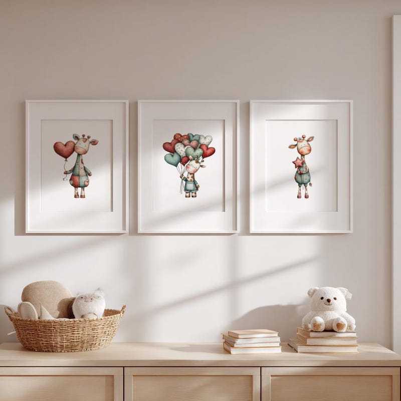 Triptych Animal Art - Etsy
