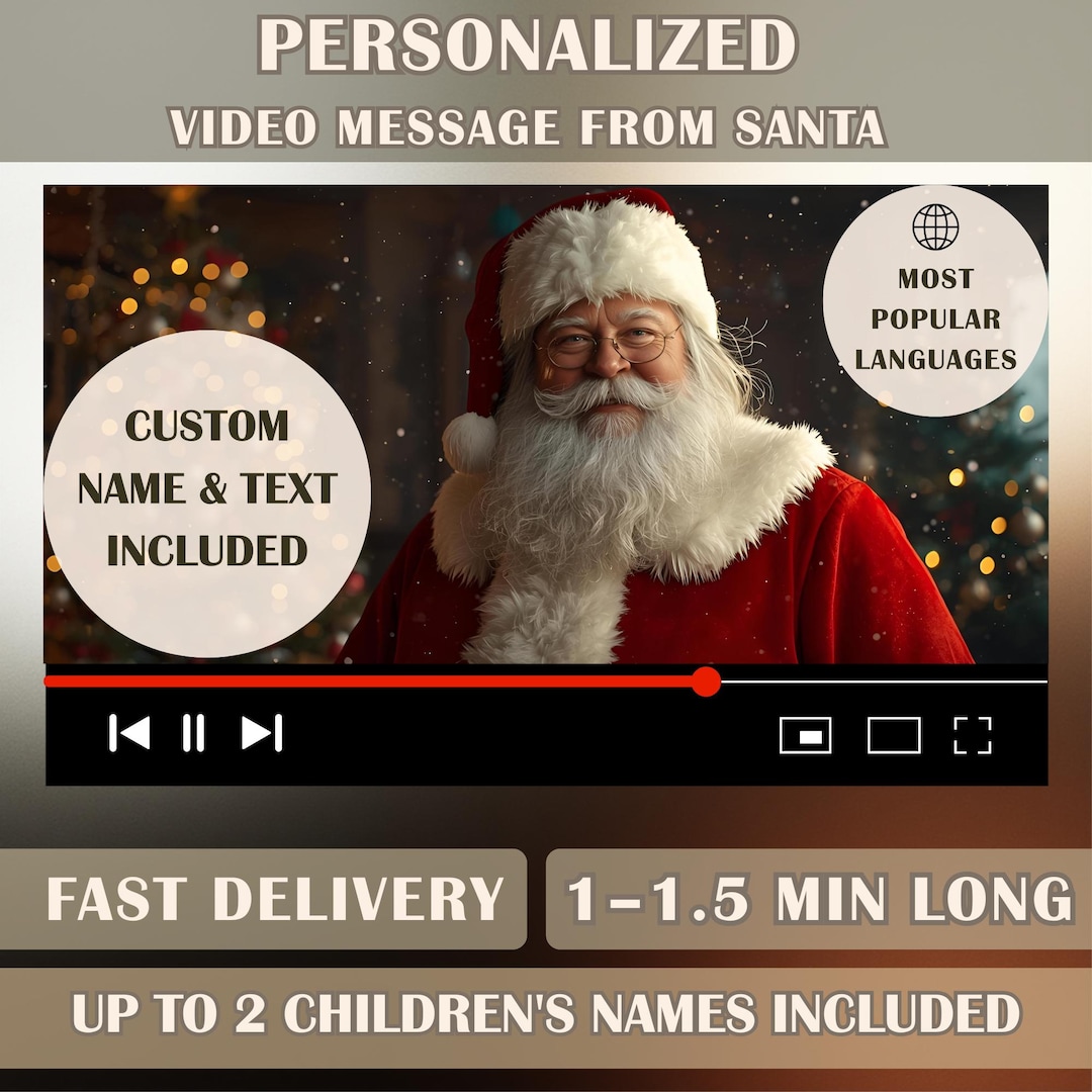 Personalized Santa Video Message | Unique Holiday Surprise | Custom HD ...