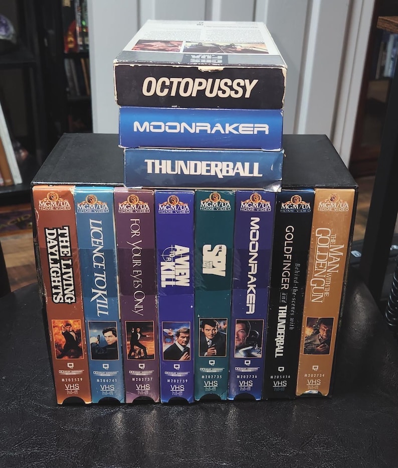 JAMES BOND VHS Tapes 1995 - Etsy