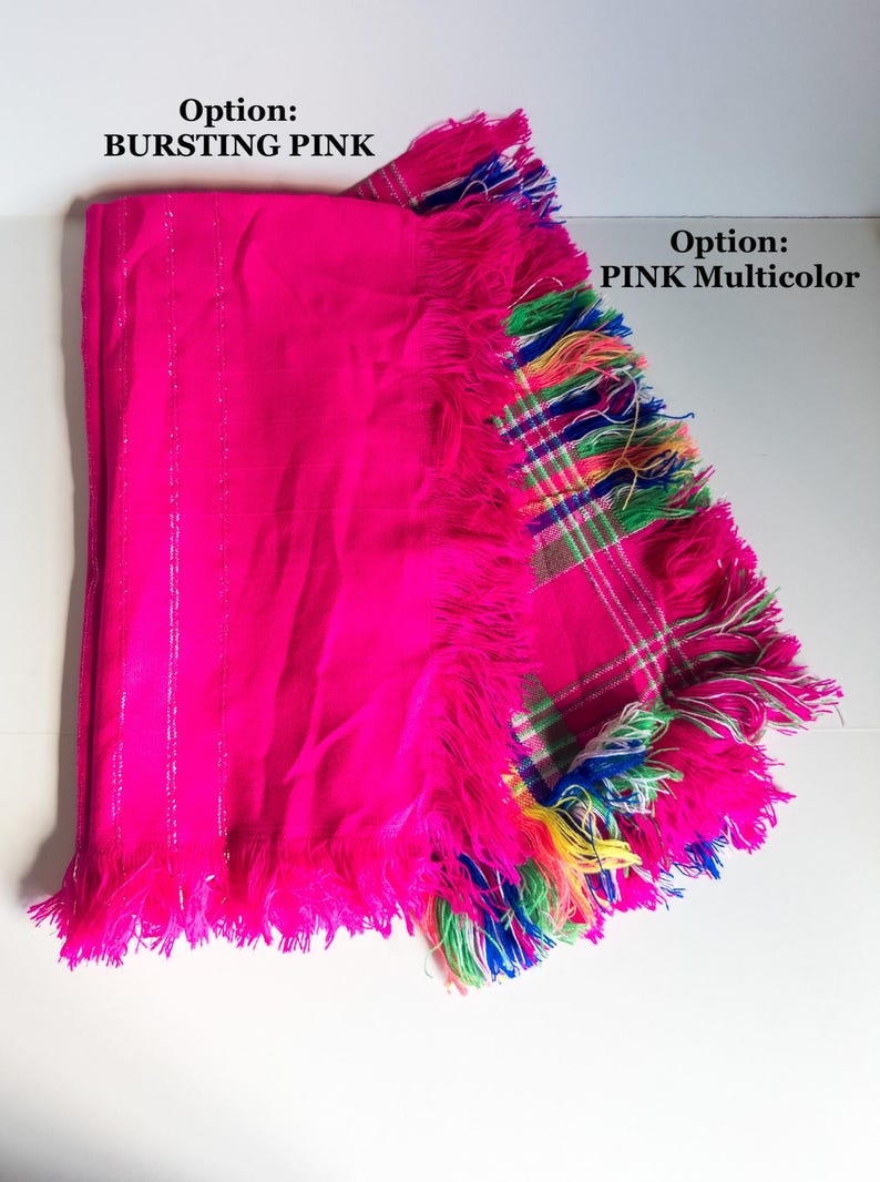 Handmade Hmong Pink Headscarf: Boho Ethnic Hair Wrap & Bag Accessory ...