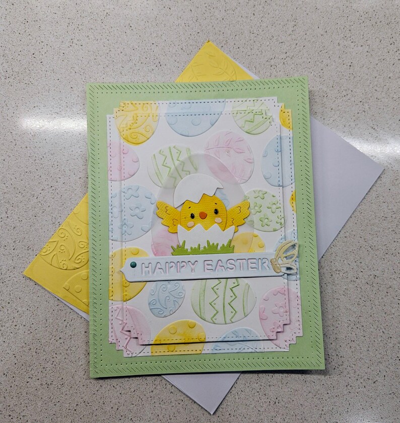 Easter Chicks. Handmade Set of Three (3) Easter Cards. Size A2 - Etsy
