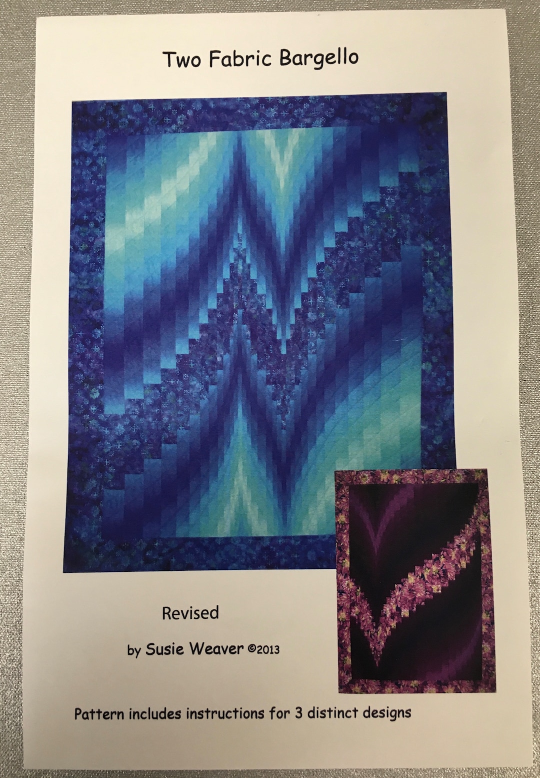 Two Fabric Bargello Quilt Kit in Sunset Colors by Susie Weaver - Etsy