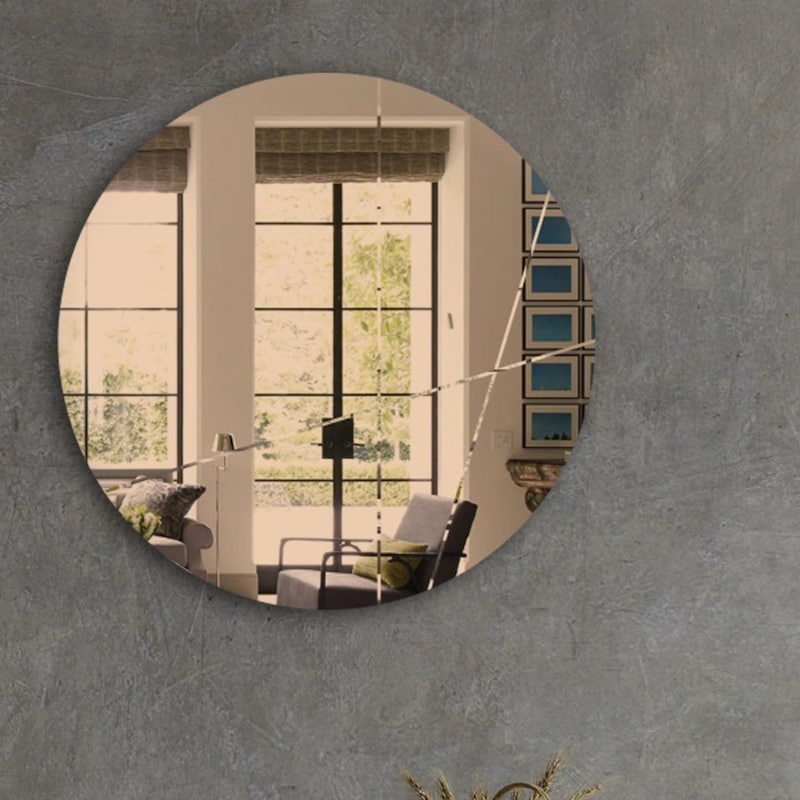 Round White Wall Mirrors - Etsy