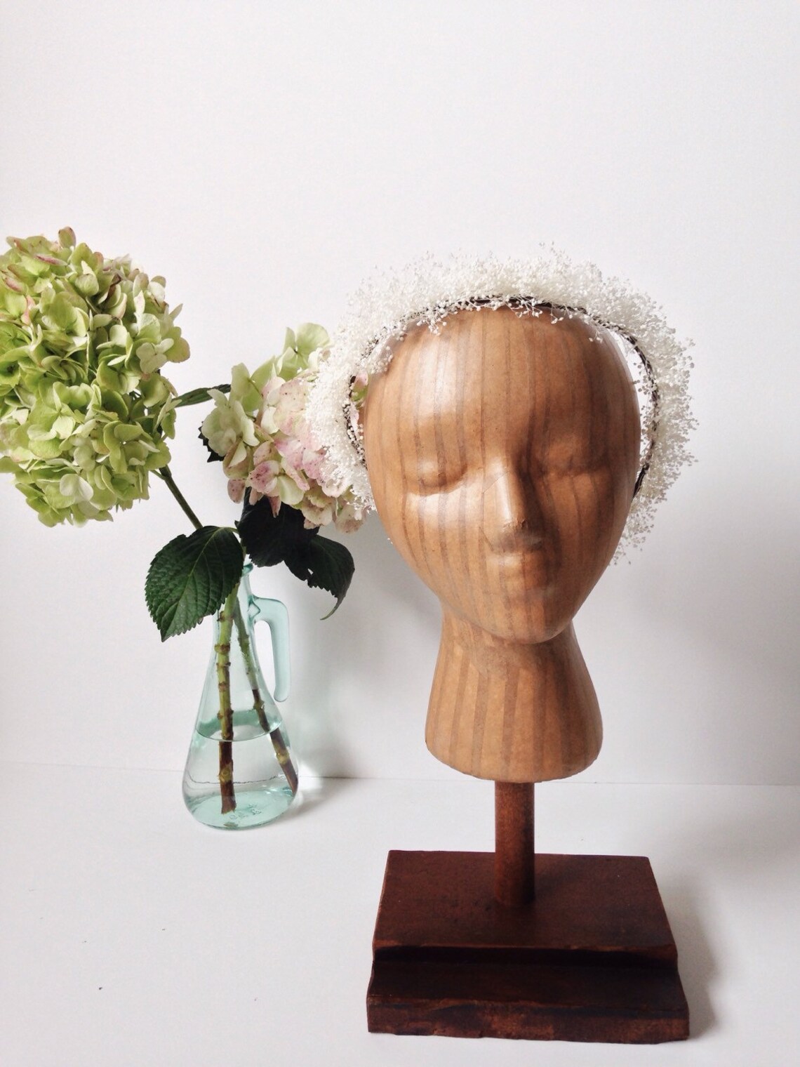 Gypsophelia Halo // Preserved Babies Breath Flower Crown | Etsy