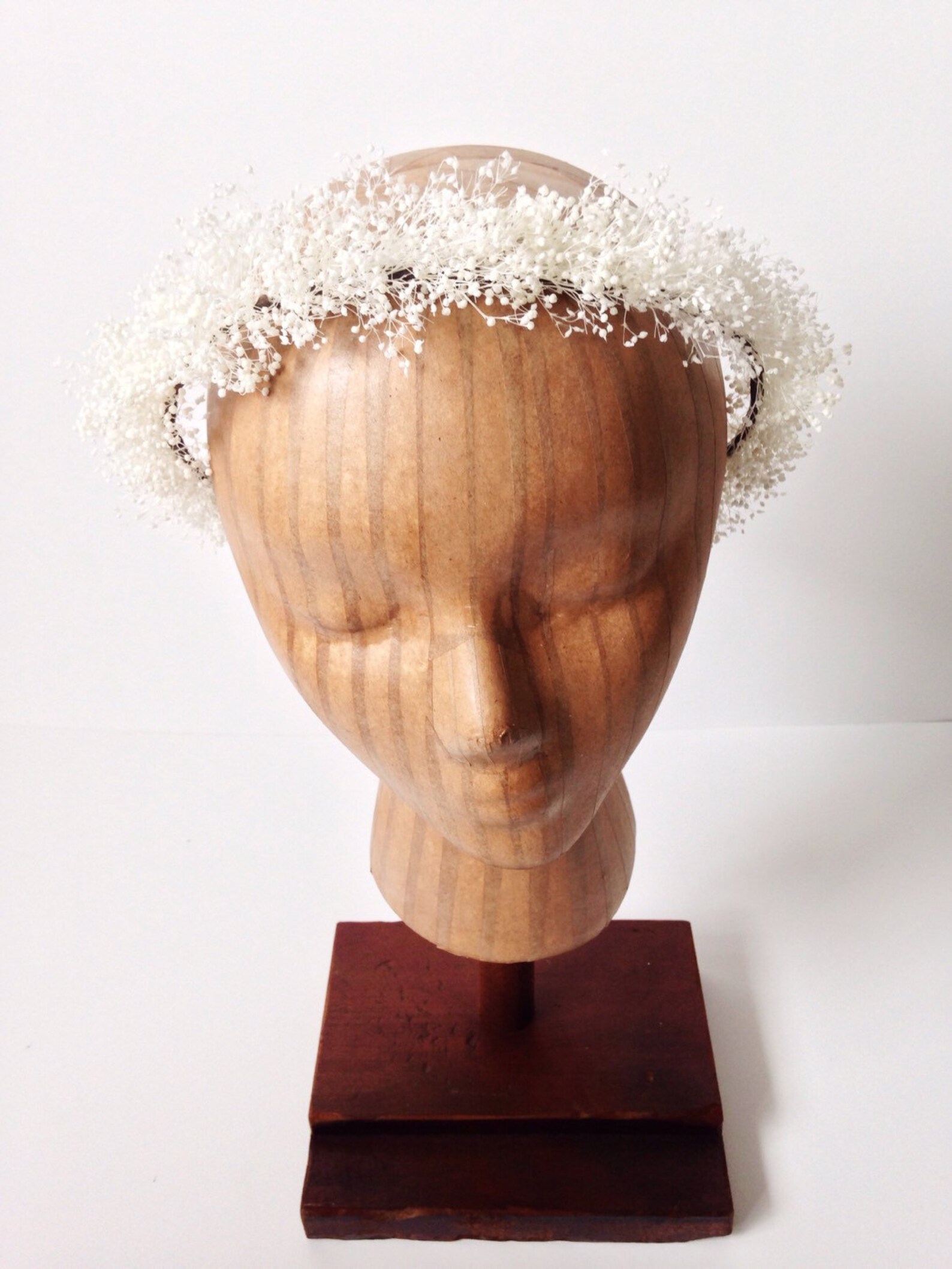 Gypsophelia Halo // Preserved Babies Breath Flower Crown | Etsy