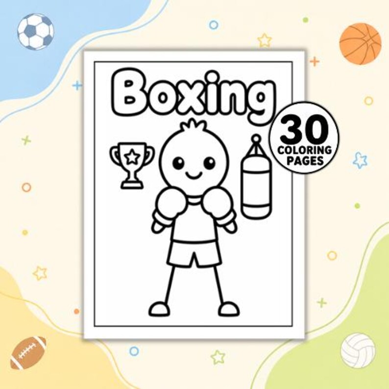 30 Sports Coloring Pages for Kids – Printable Sports Learning Activity ...