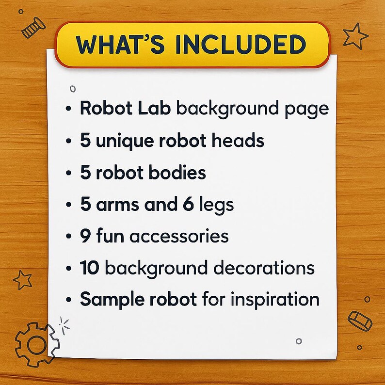 Build-a-bot Robot Craft – STEM Color, Cut and Paste Activity for Kids ...