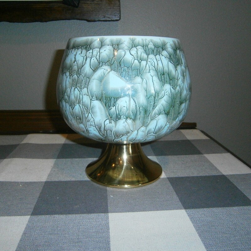 Gold Pedestal Vase - Etsy