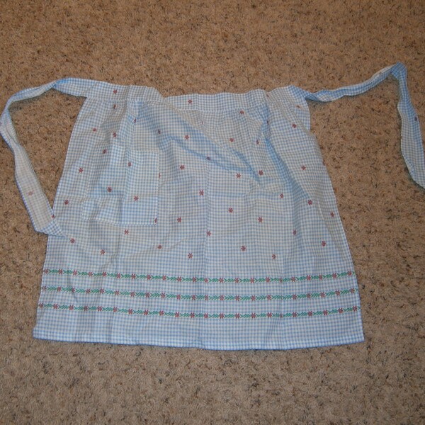 Gingham Check Apron - Etsy