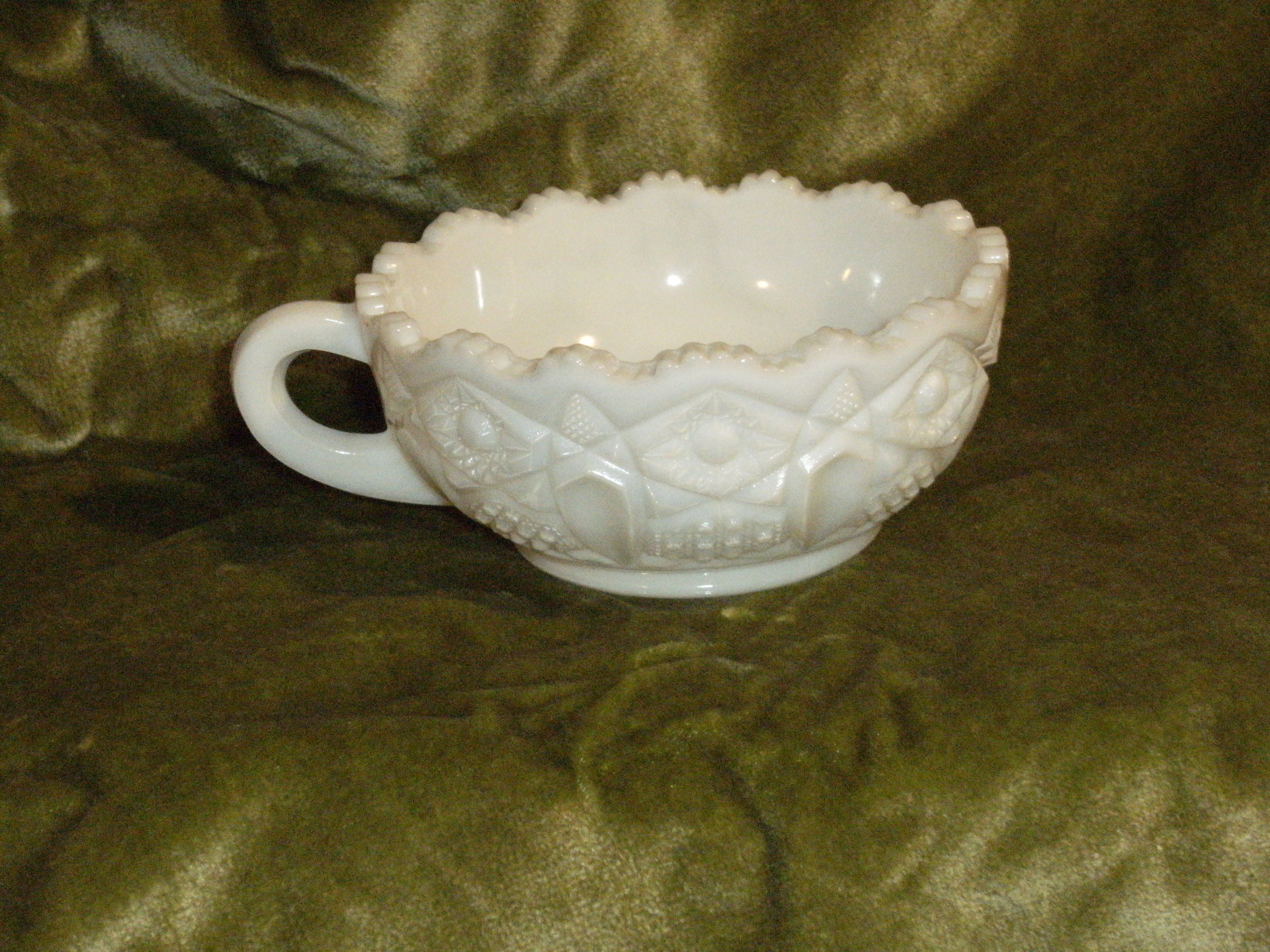 Vintage Milk Glass Cup Large - Etsy UK