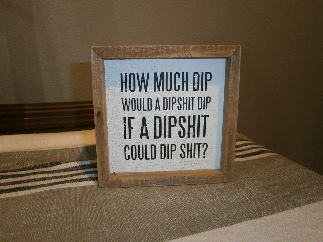 Wood Dip Sign - Etsy