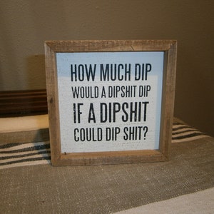 Wood Dip Sign - Etsy