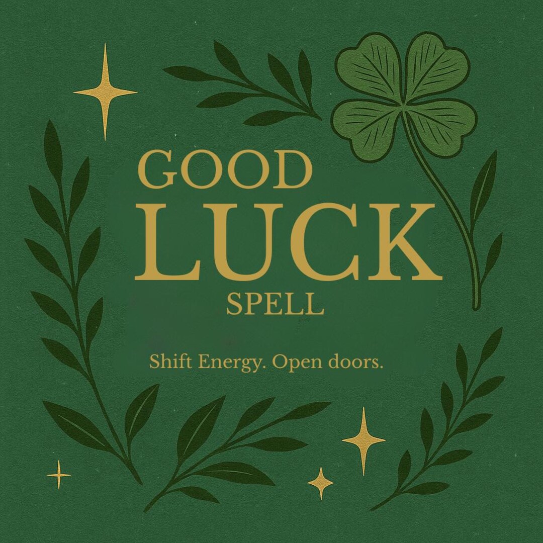 Powerful Good Luck Spell: Personalized Ritual, Same Day Casting - Etsy