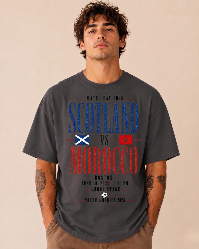 Scotland Vs Morocco Shirt: Match Day 2026 Tee - Etsy Canada