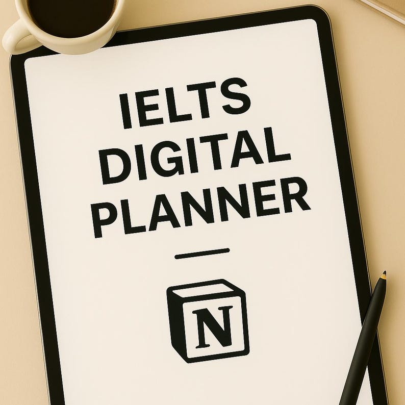 IELTS Study Template – Notion Digital Planner for Listening, Reading ...