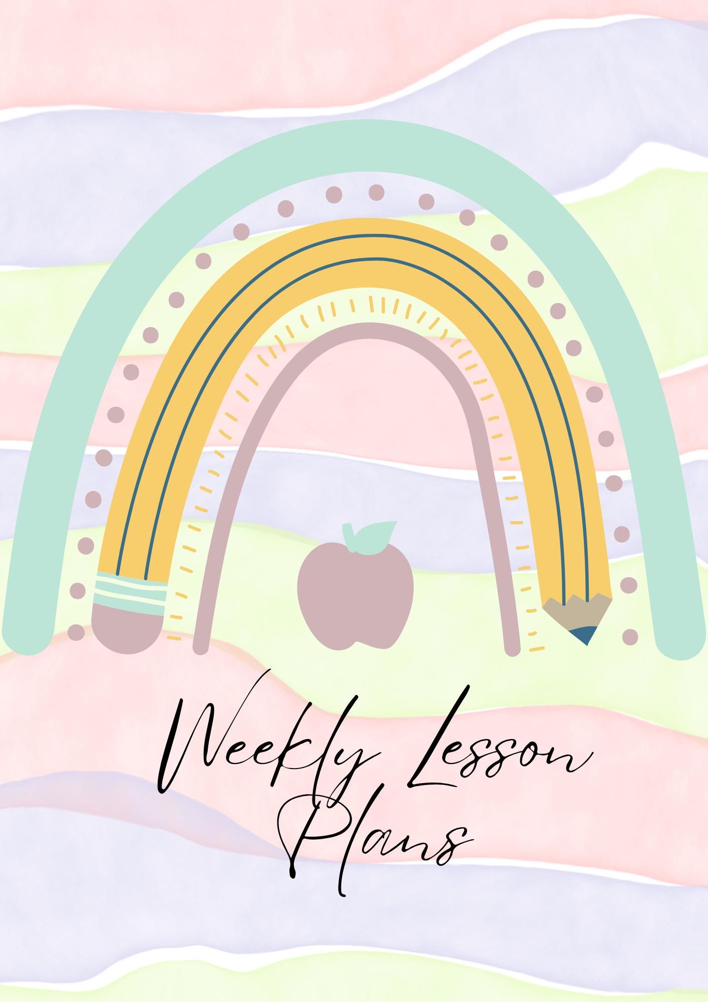 2024-2025 Elementary Teacher Planner – Printable Lesson Plans, Student ...