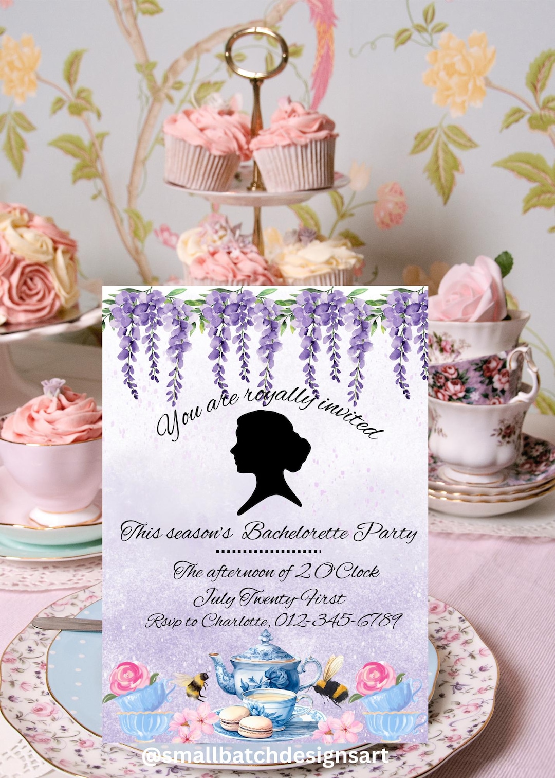 Bridgerton Inspired Era Invitation, RSVP Included, Bridal Invitation ...