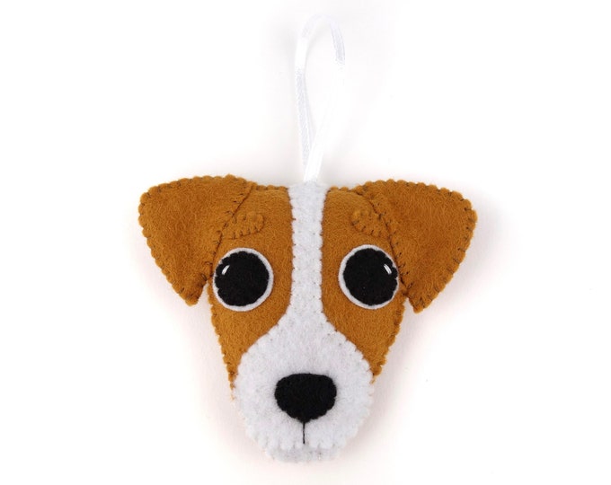 Jack Russell Felt Dog Ornament / Decoration - Etsy