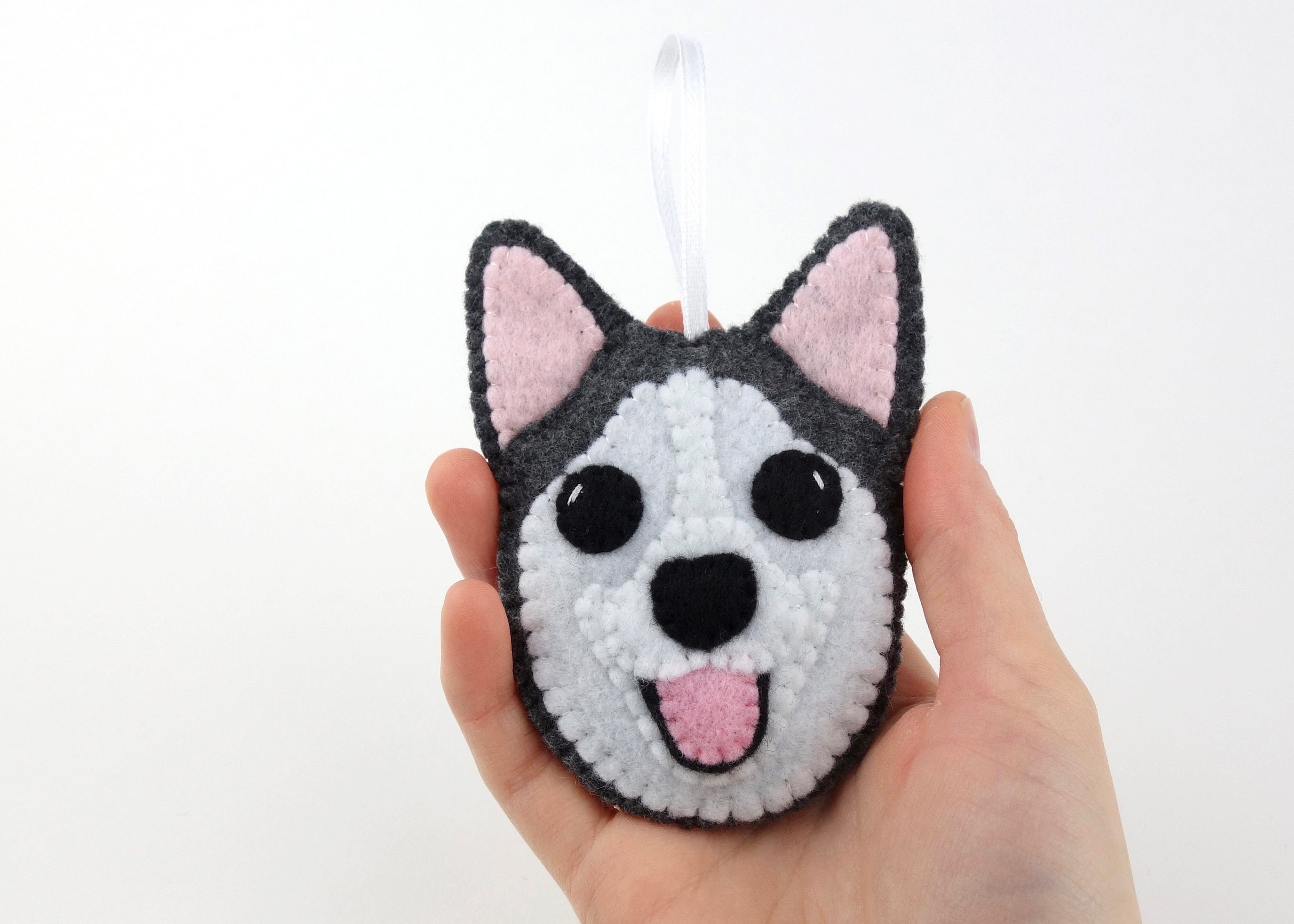 Husky Felt Dog Ornament / Decoration | Etsy
