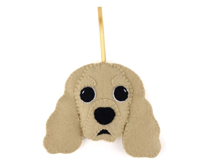 Cocker Spaniel Felt Dog Ornament / Decoration - Etsy UK