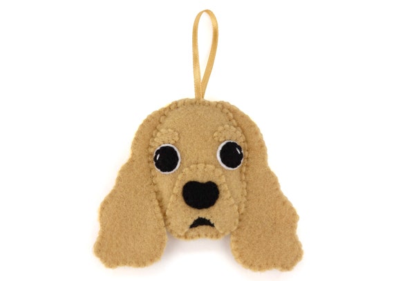 Cocker Spaniel Felt Dog Ornament / Decoration | Etsy