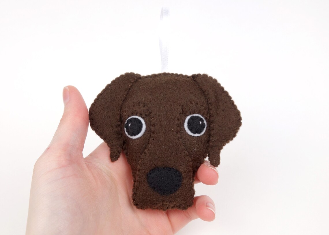 Brown Labrador Felt Dog Ornament / Decoration - Etsy