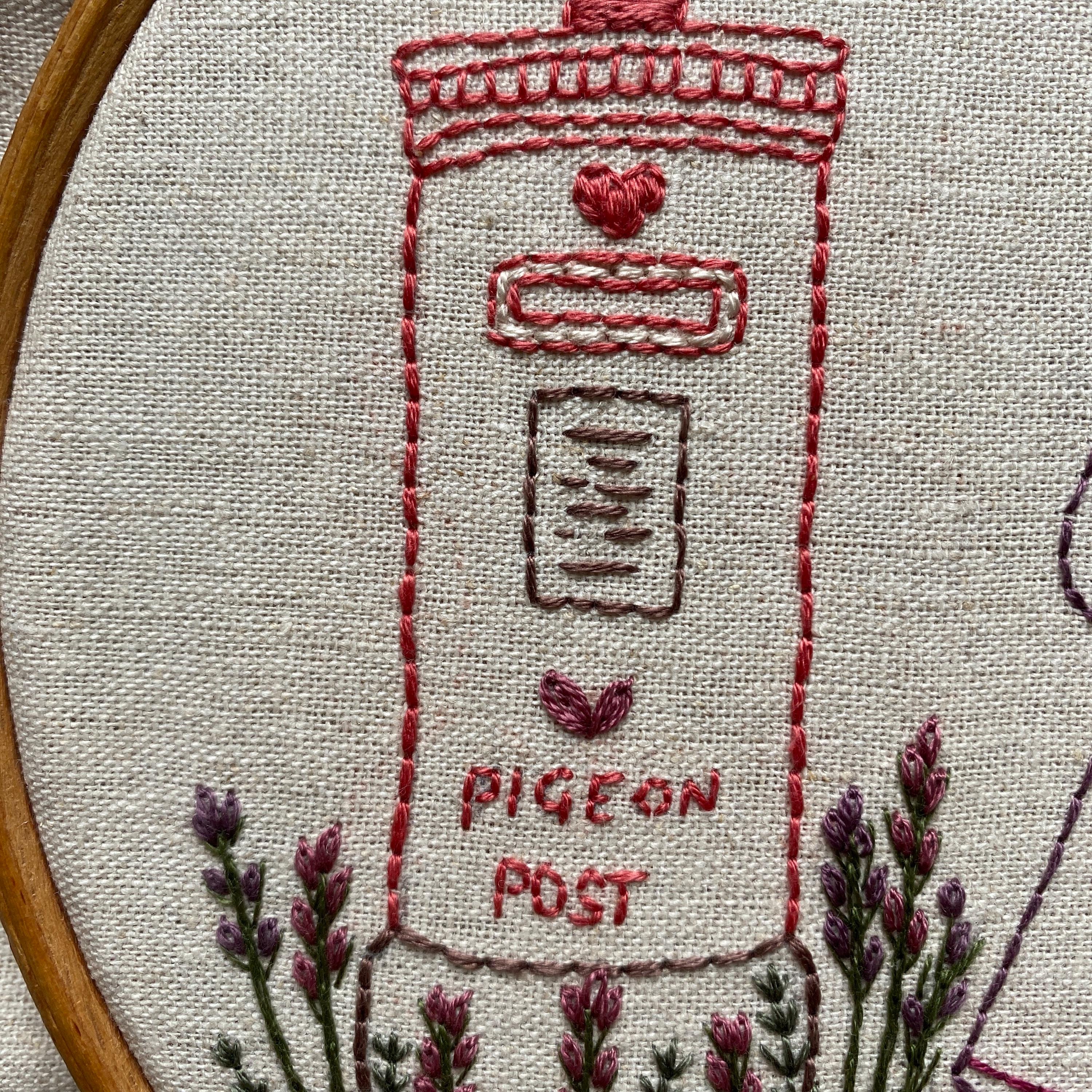 Pigeon Post Printed Panel for Embroidery - Etsy