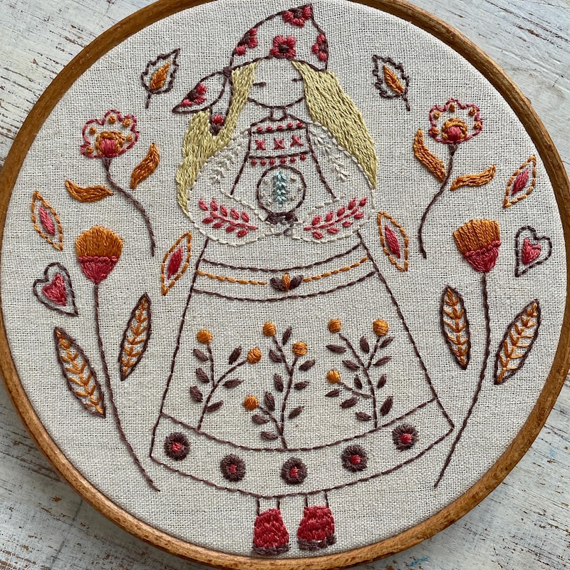 Modern Folk Embroidery - Etsy