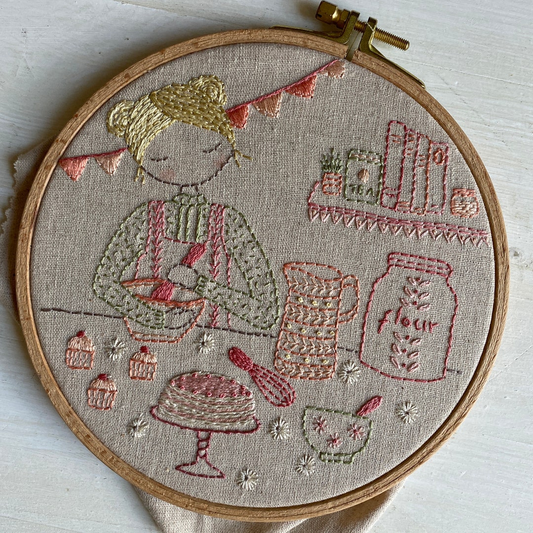 Baking Day Hand Embroidery Pdf Pattern - Etsy