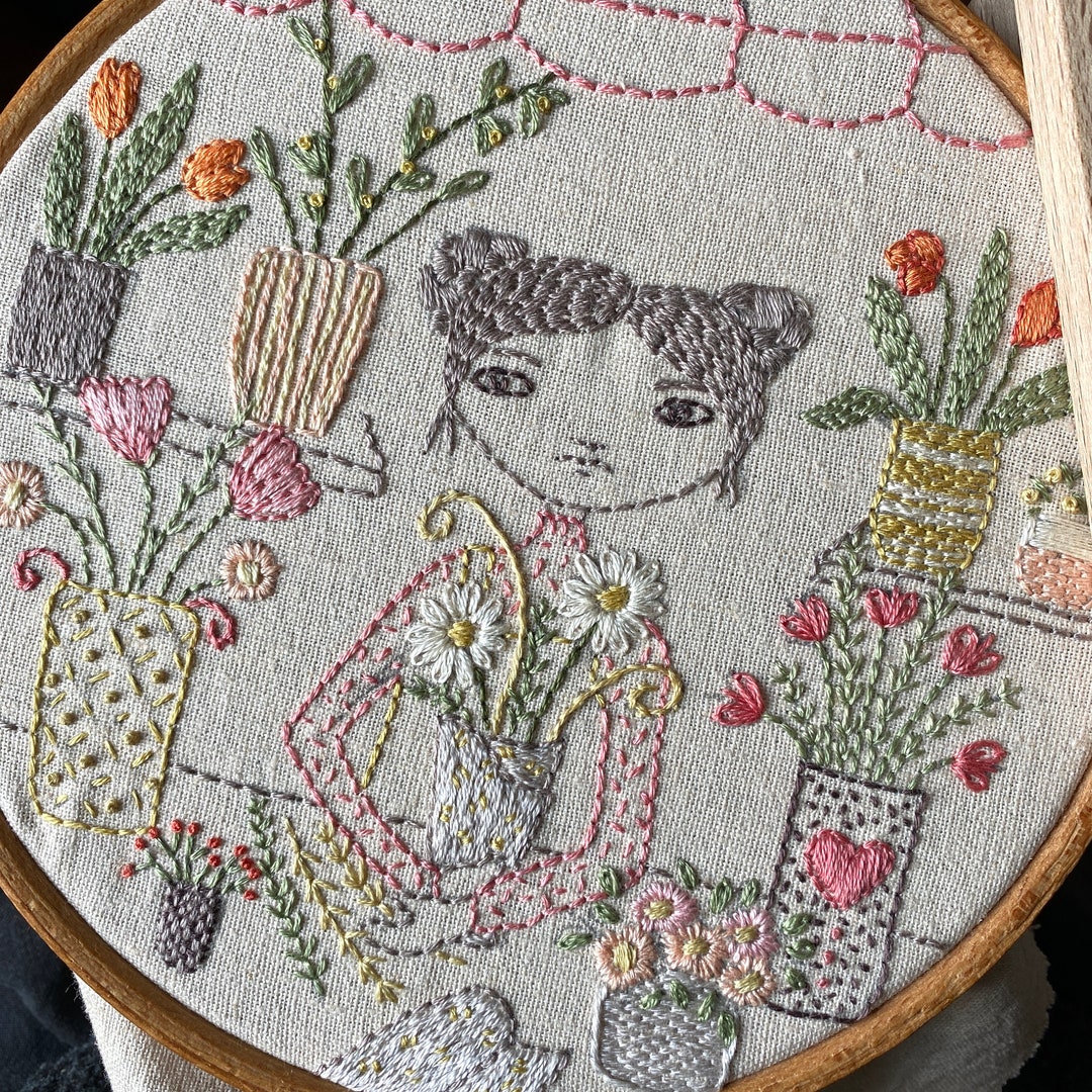 Lilipopo Flower Shop Embroidery Hand Embroidery Pdf Pattern - Etsy