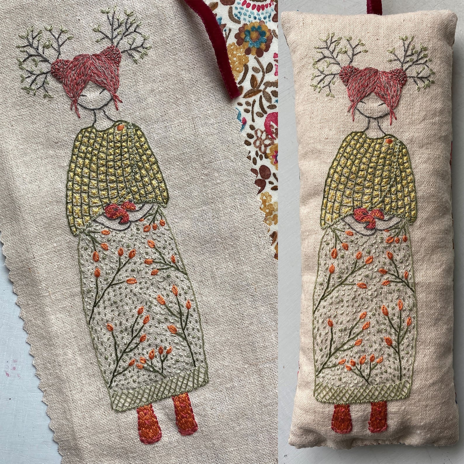 LiliPopo Mother Nature hand embroidery pdf pattern | Etsy