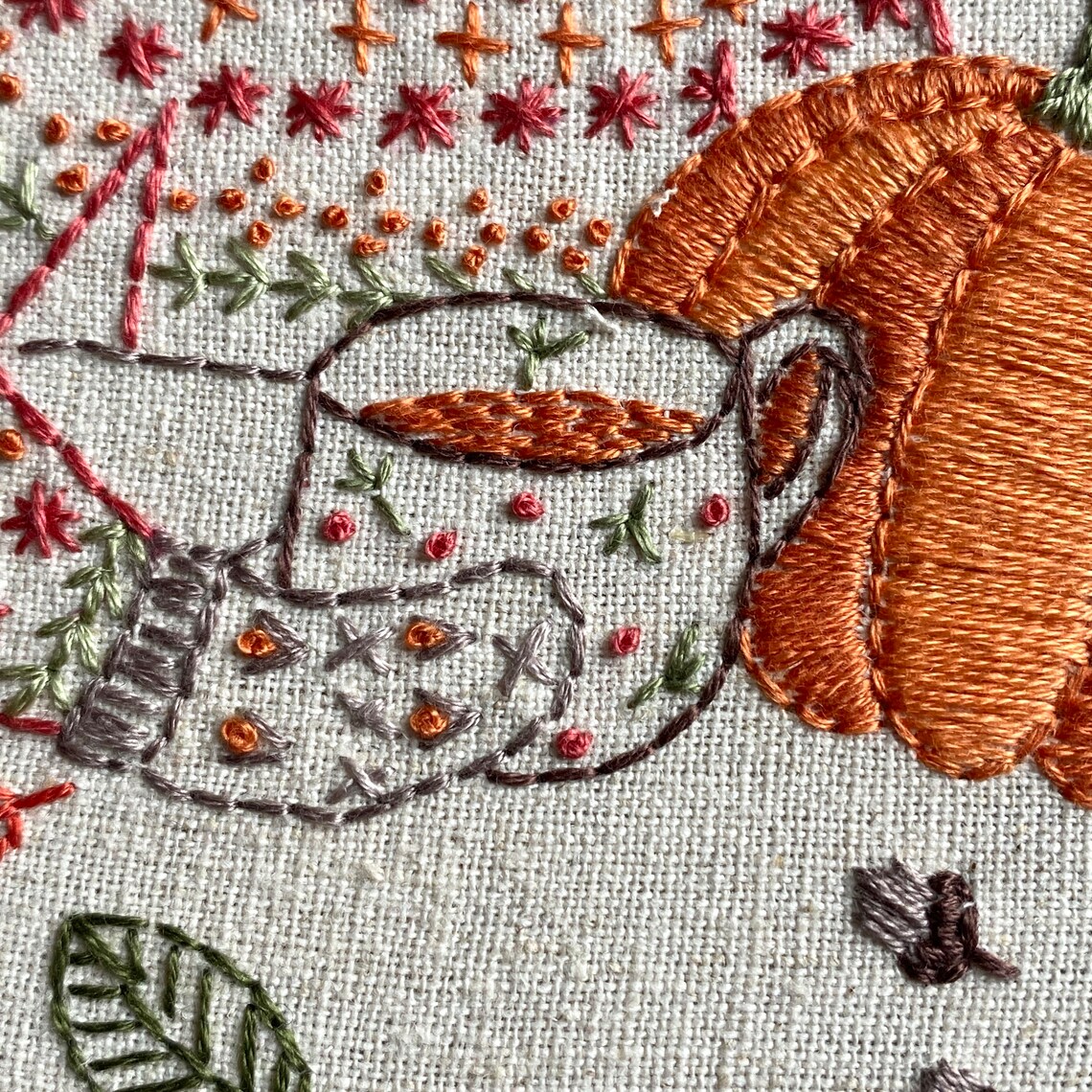 Pumpkin Soup Embroidery Pattern PDF - Etsy