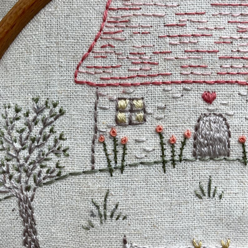 Little House Hand Embroidery PDF Pattern - Etsy