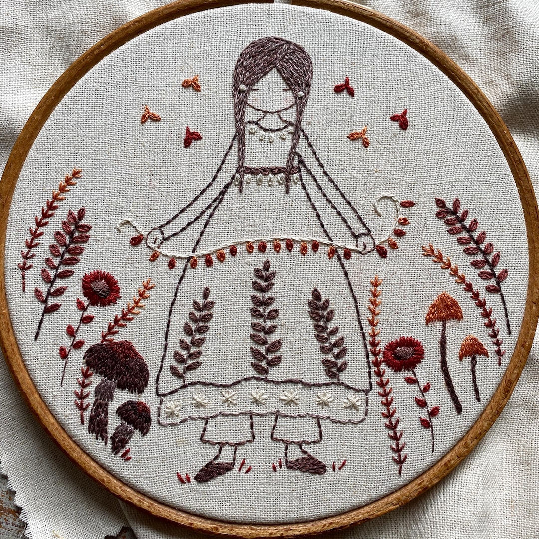 Autumn Garland Hand Embroidery Pattern PDF - Etsy