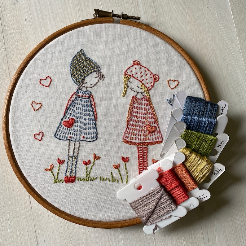 Friends Hand Embroidery Pattern Pdf - Etsy