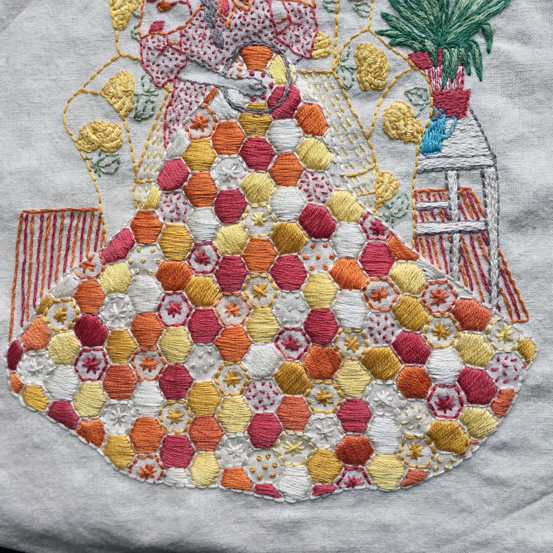 Lilipopo Quilter Hand Embroidery Pattern PDF - Etsy