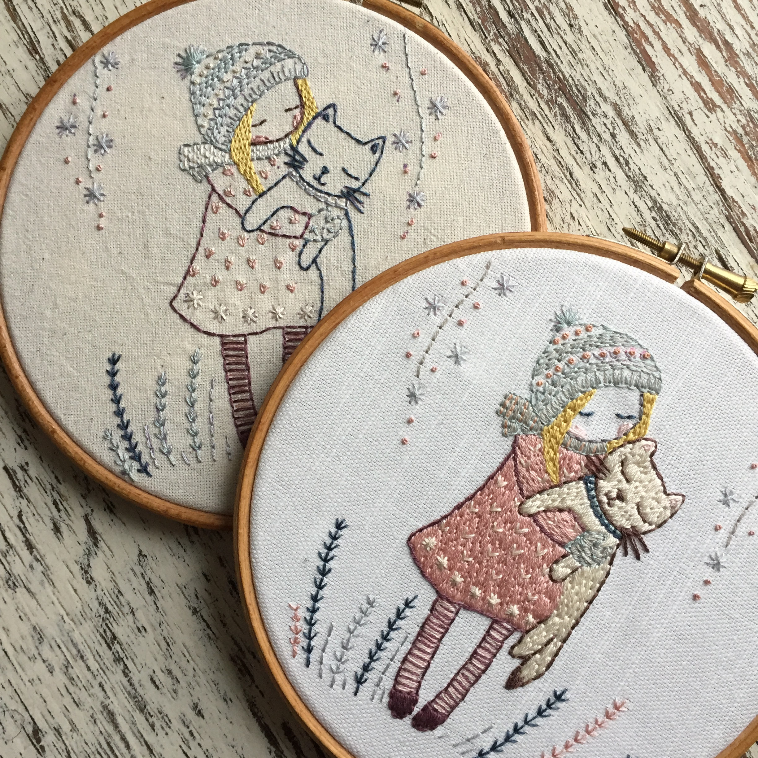 Kitty Hand Embroidery Pattern PDF - Etsy