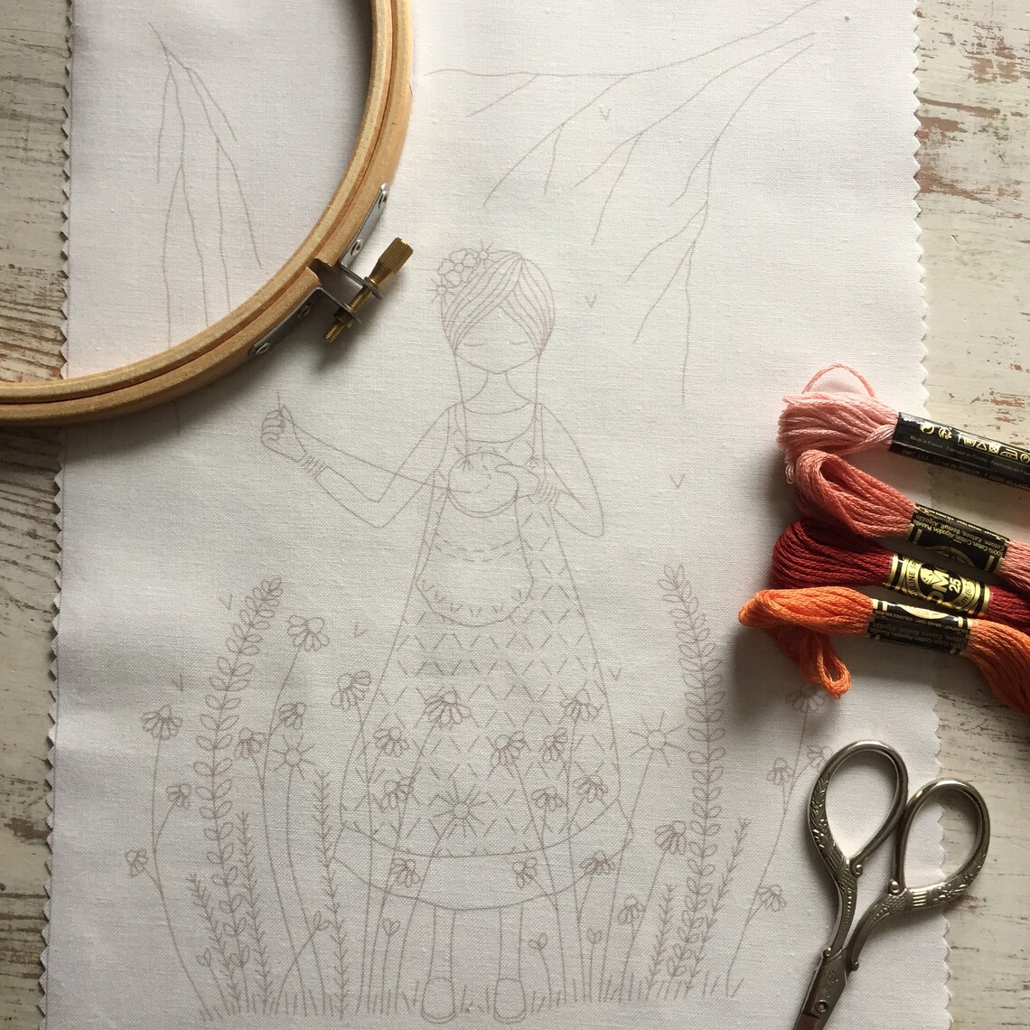 Lilipopo Stitcher Embroidery Panel - Etsy