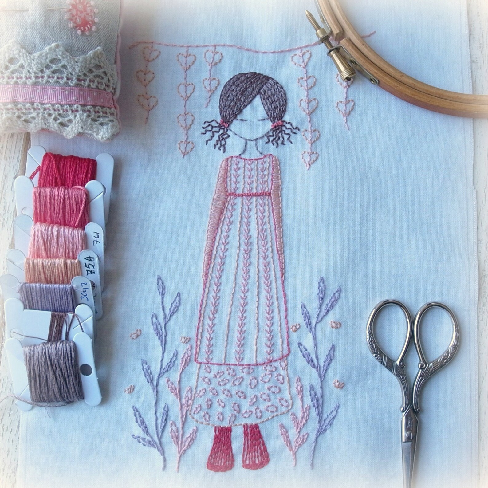 In the Garden Hand Embroidery Pattern Pdf - Etsy UK