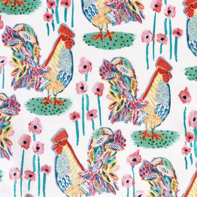 Rooster Fabric - Etsy