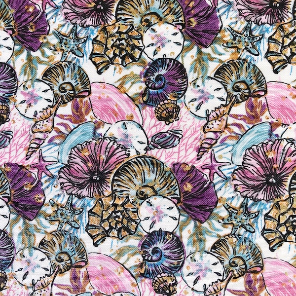 Seashell Fabric - Etsy