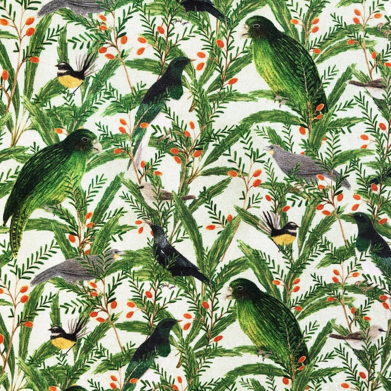 Bird Fabric by the Yard - Etsy