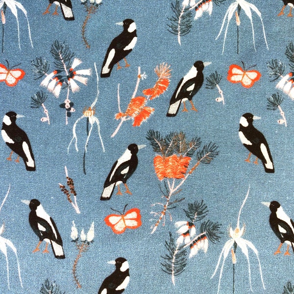 Magpie Fabric - Etsy