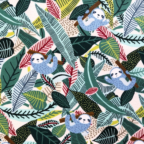 Sloth Fabric - Etsy