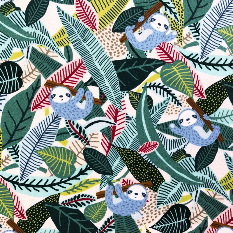 Sloth Fabric - Etsy